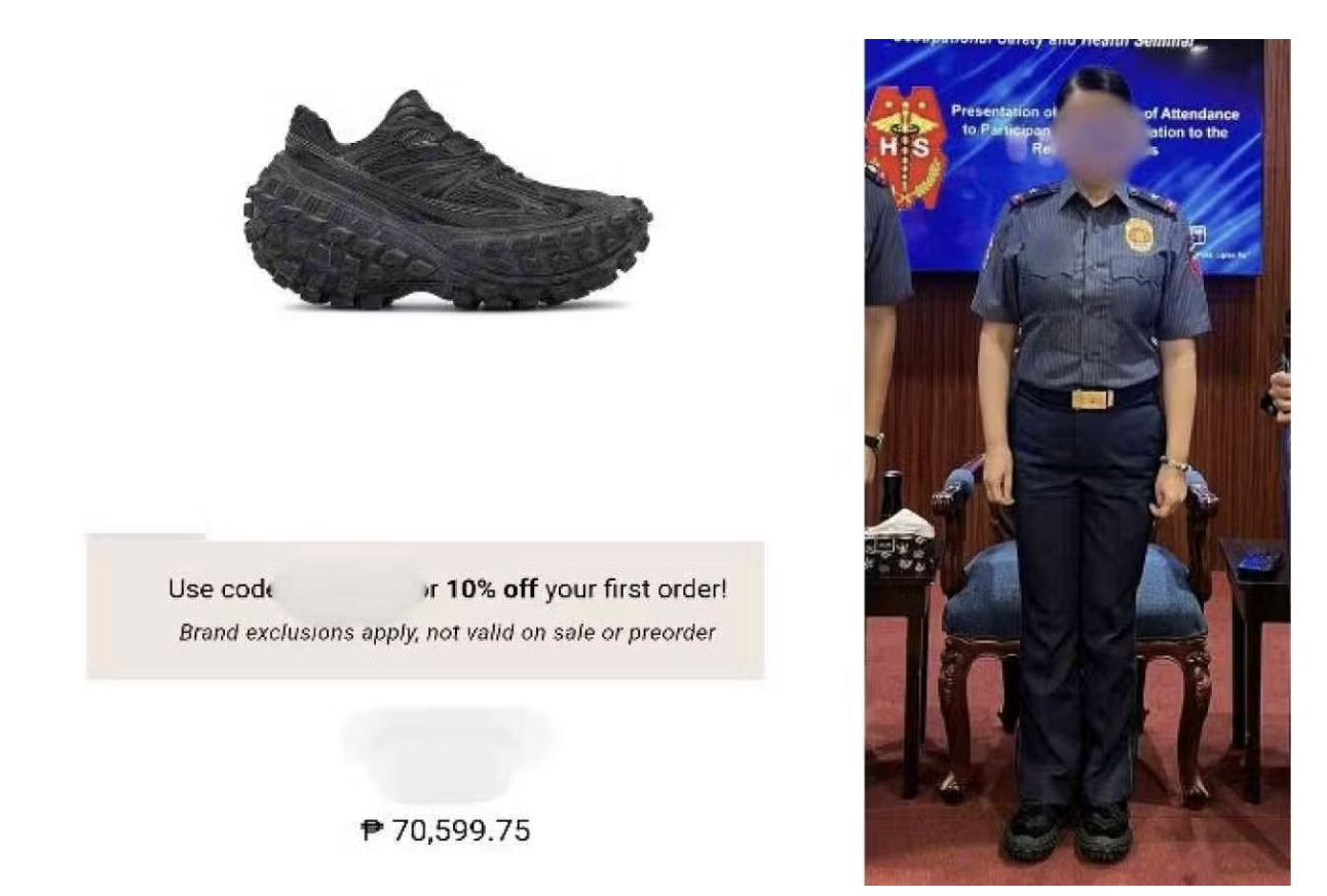 x‑PNP Official Draws Flak Over P70,000 Luxury Shoes While in Uniform ...